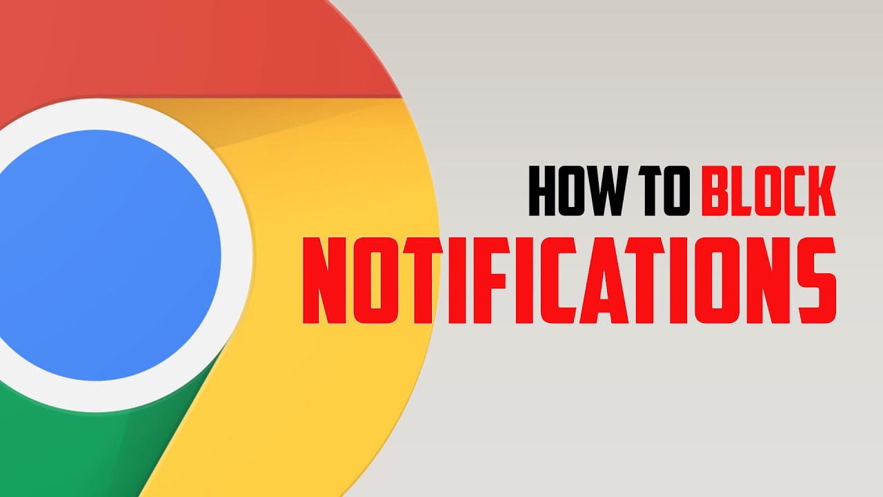 How To Block Notifications From Google Chrome (Desktop/Laptop/PC) - YouTube
