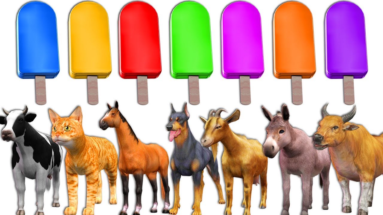 Colors For Children To Learn With Ice Cream - Learn Colors With ...