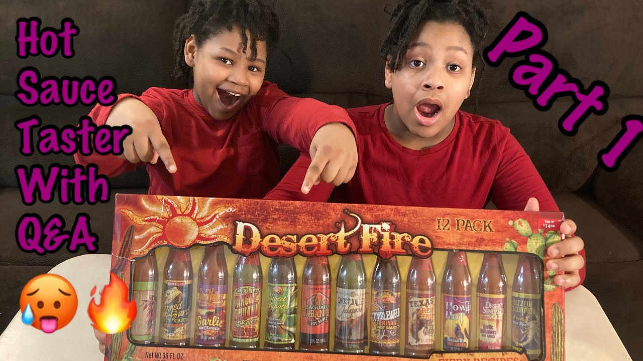 Part 1/ Hot Sauce Taster with Q&A/ Desert fire hot sauce collection 🔥🔥🔥 ...