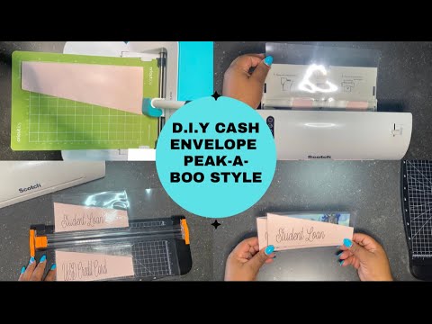 DIY HOW TO MAKE CASH ENVELOPE || PEAK-A-BOO DESIGN | Toriibudgets - YouTube