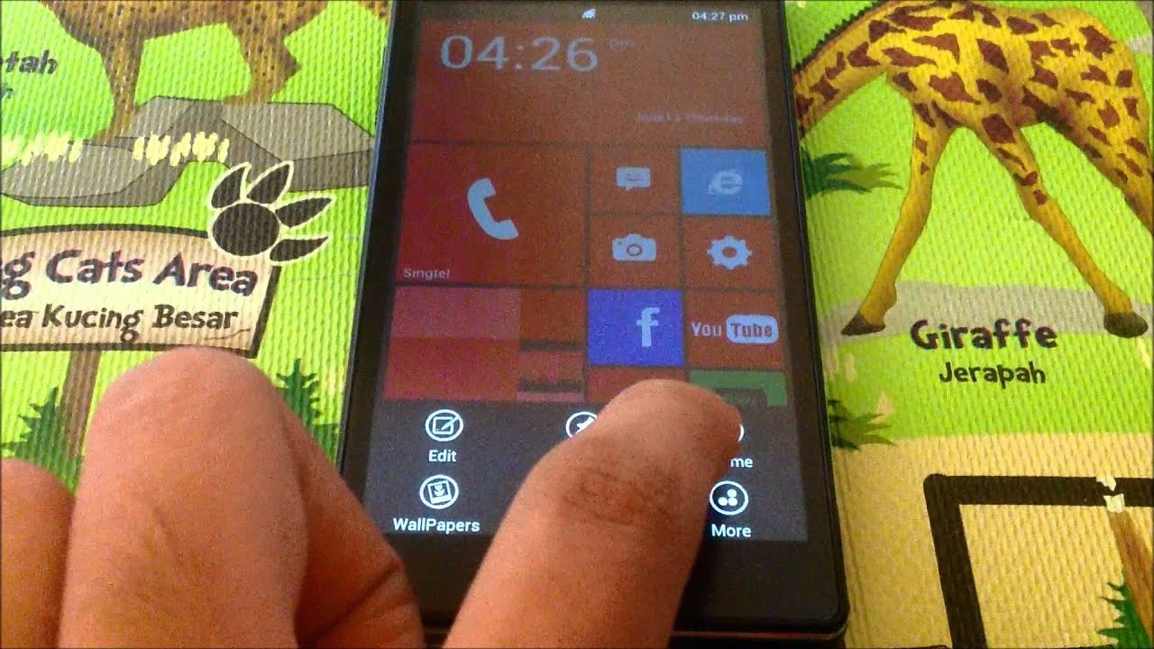 Android benefits: Making Android into Windows 8 phone - YouTube