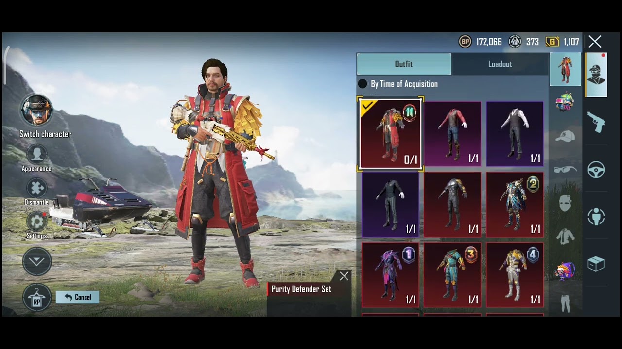 collecting 50 rp outfit purity defender set #bgmi #shorts - YouTube