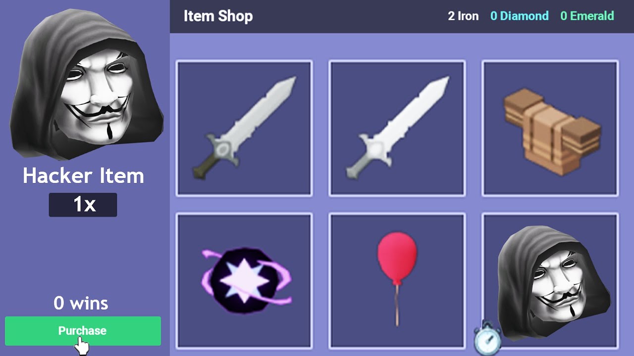 Hacker Item in Roblox Bedwars - YouTube