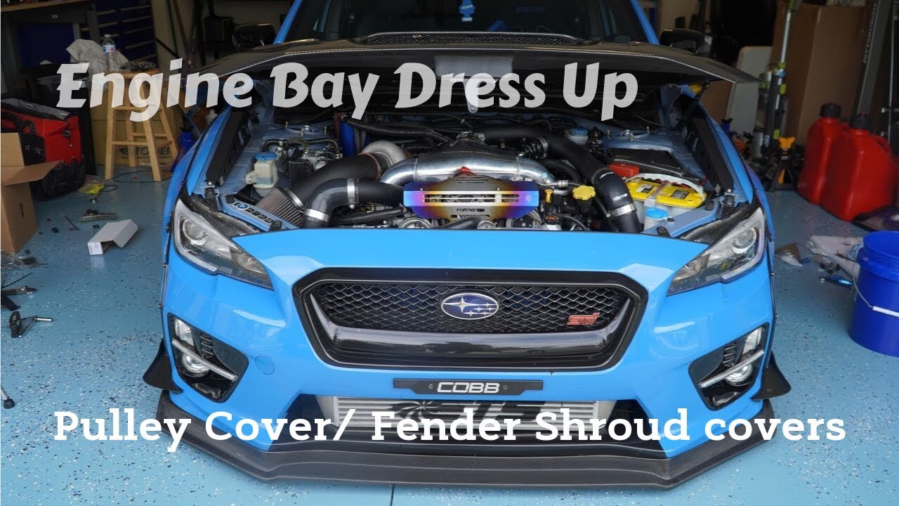 Titanium Pulley cover | GS Fender Shroud Covers | Engine Bay Dress Up ...