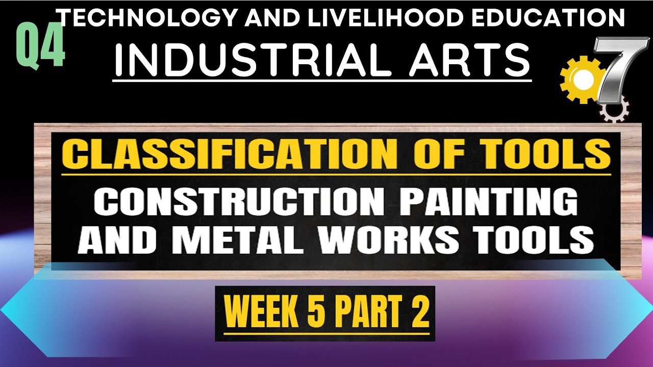 TLE Grade 7 Quarter 4 - Industrial Arts Week 5 Part 2: CONSTRUCTION PAINTING & METAL WORKS TOOLS ...