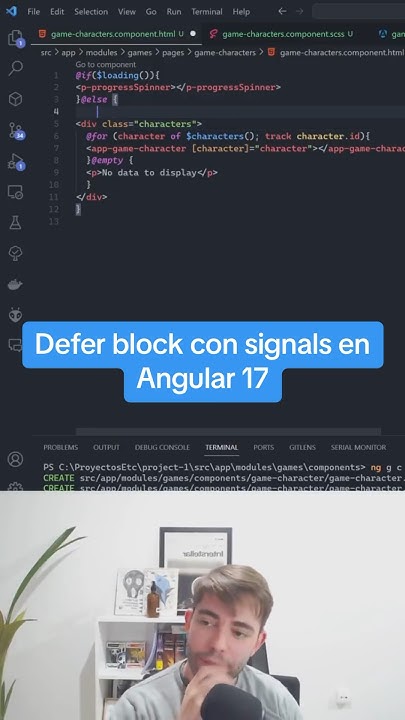 Defer block + signals en Angular 17 - YouTube
