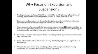 Expulsion and Suspension Prevention Webinar Series - YouTube
