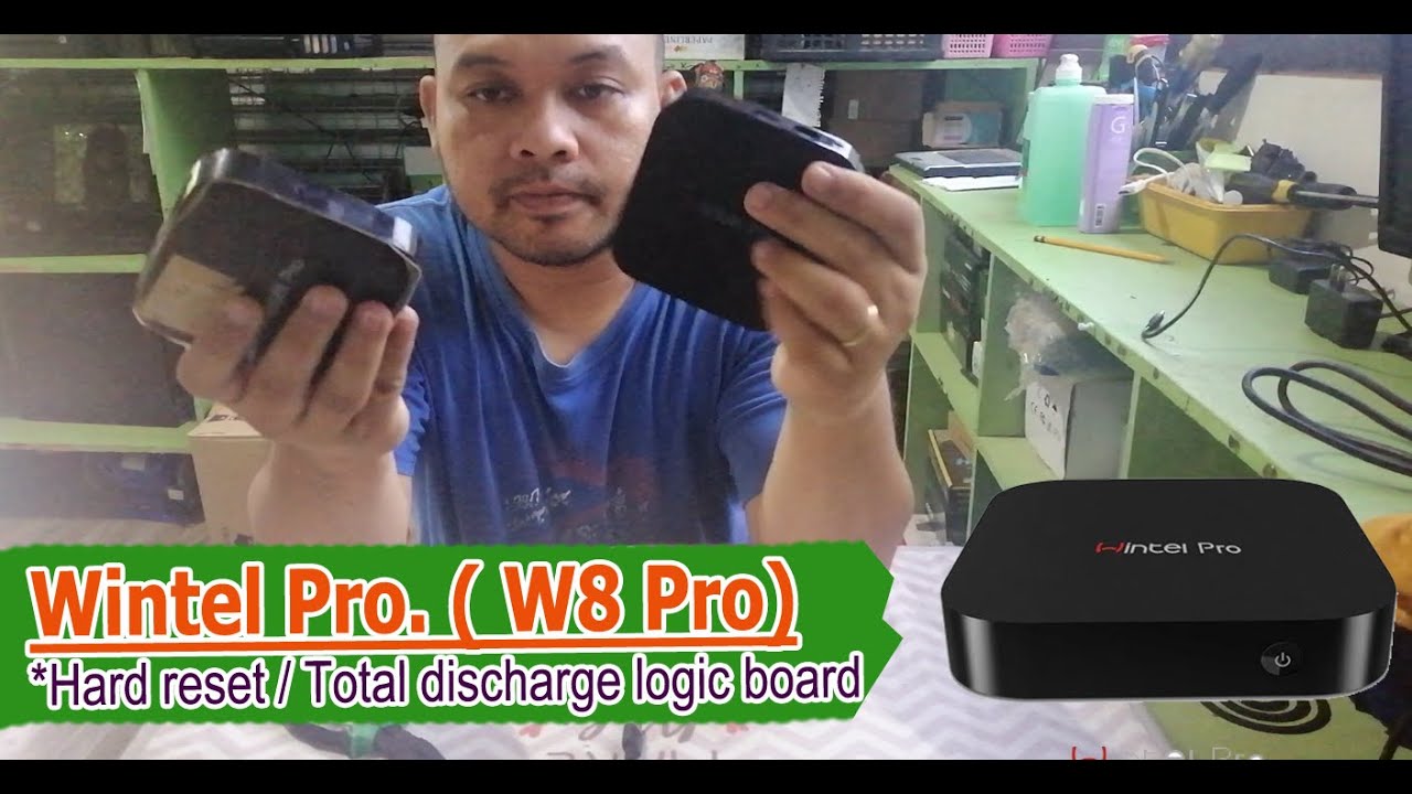 Wintel W8 Pro - Hard reset / Logic board discharge. - YouTube