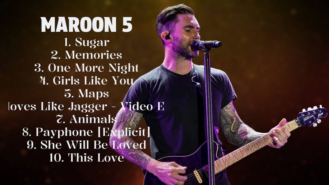 Hits Fameux de M__aroon 5__ - Top 10 - YouTube