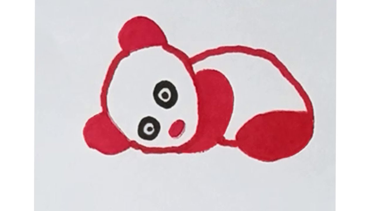 Easy panda tattoo drawing - YouTube