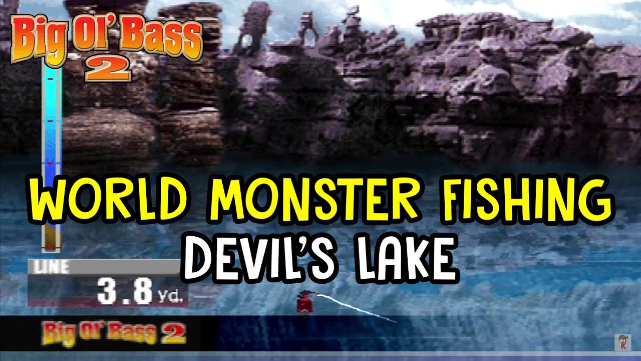 Big Ol' Bass PSX PS1 World Monster Fishing #7 Devil's Lake HD - YouTube