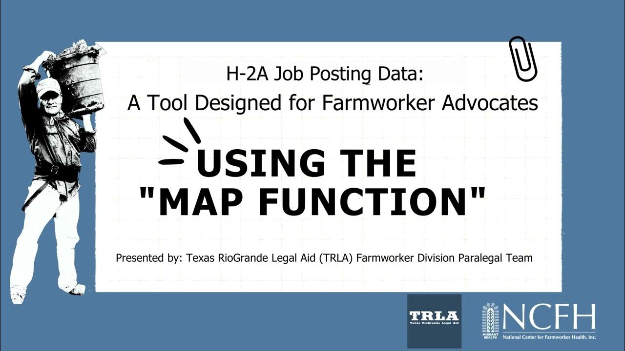 3 TRLA H2A Data Tool Training - Using the Map Function - ENG - YouTube