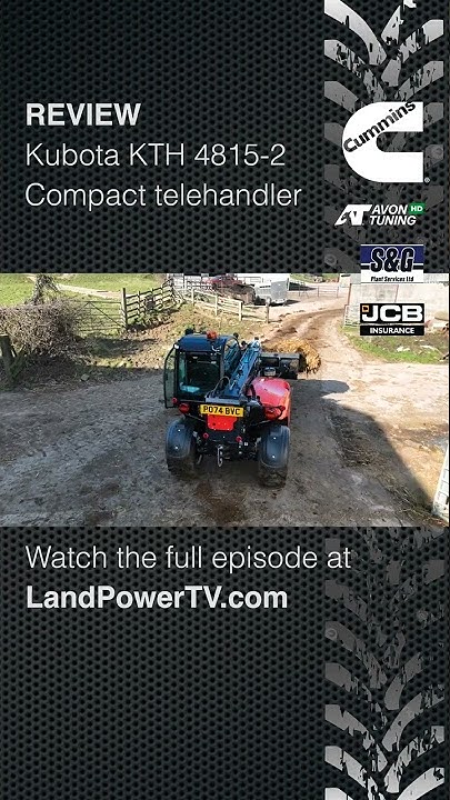 Stuck in!! - REVIEW: Kubota KTH 4815-2 compact telehandler - YouTube