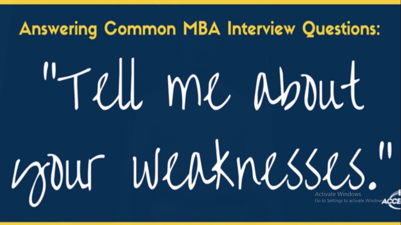 Tell me Your Weakness? Interview Question and Answer by Abhishek Thakur ...