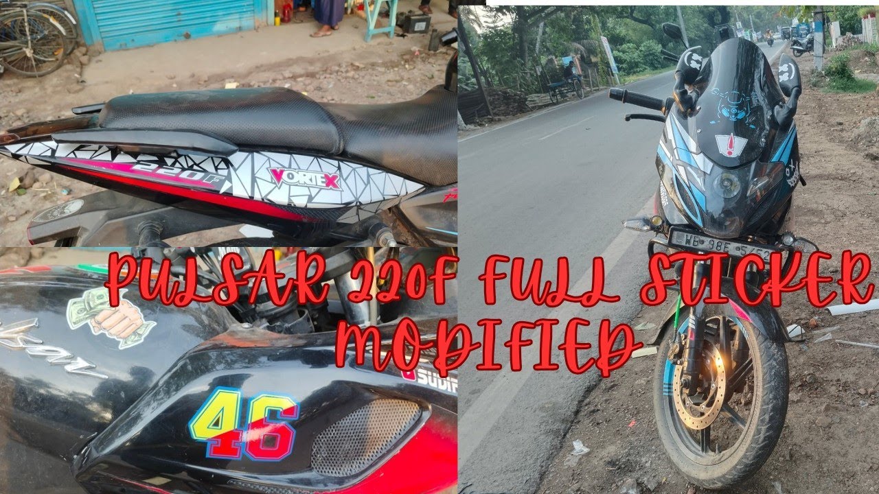 Pulsar 220f Full stickering modified || Pulsar 220f Lovers ️ || Pulsar ...