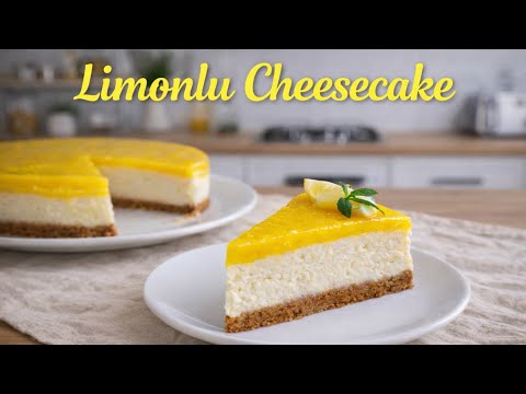 Harika Sosuyla Çatlamayan Limonlu Cheesecake Tarifi 🍋 | Tam Ölçü Garantili