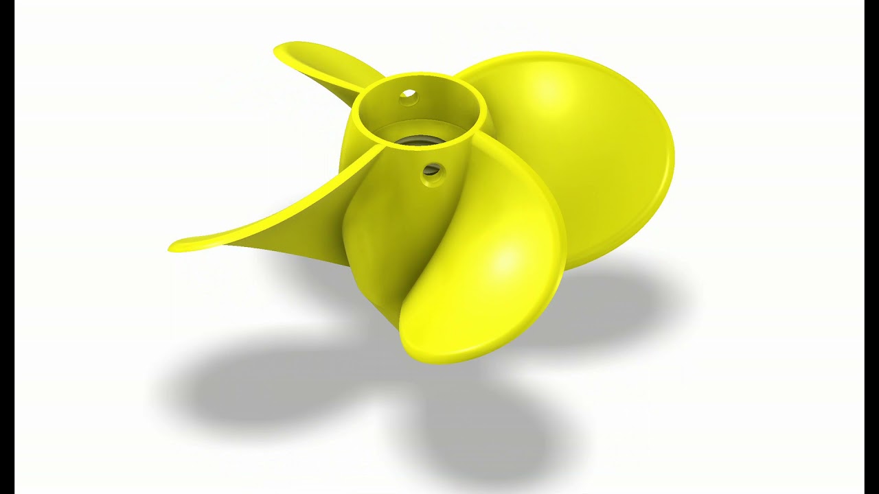 Impeller with helix profile - YouTube