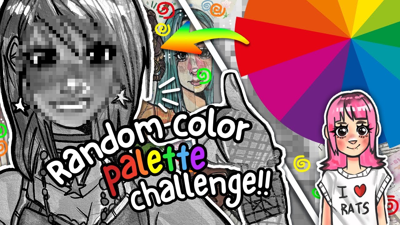 I Tried PAINTING With A RANDOM Color Palette 😥🖌️ - YouTube