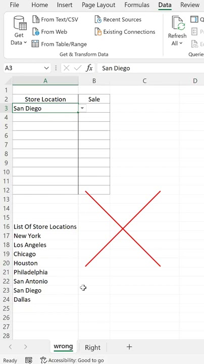 Dynamic Data Validation List In Excel - Part 1 | Excel Tips and Tricks #shorts - YouTube