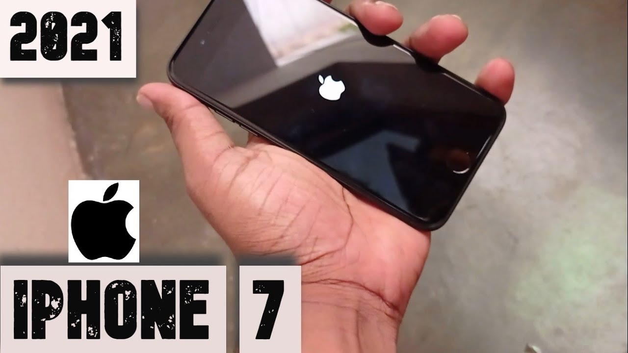 iPhone 7 unboxing | 2021| Overview of iPhone 7 32GB in 2021| Matt black ...