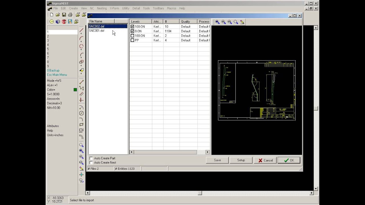 Learning Sigmanest--Cad dxf - YouTube