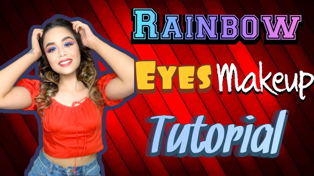 Rainbow Eyes🌈 Makeup Tutorial - YouTube