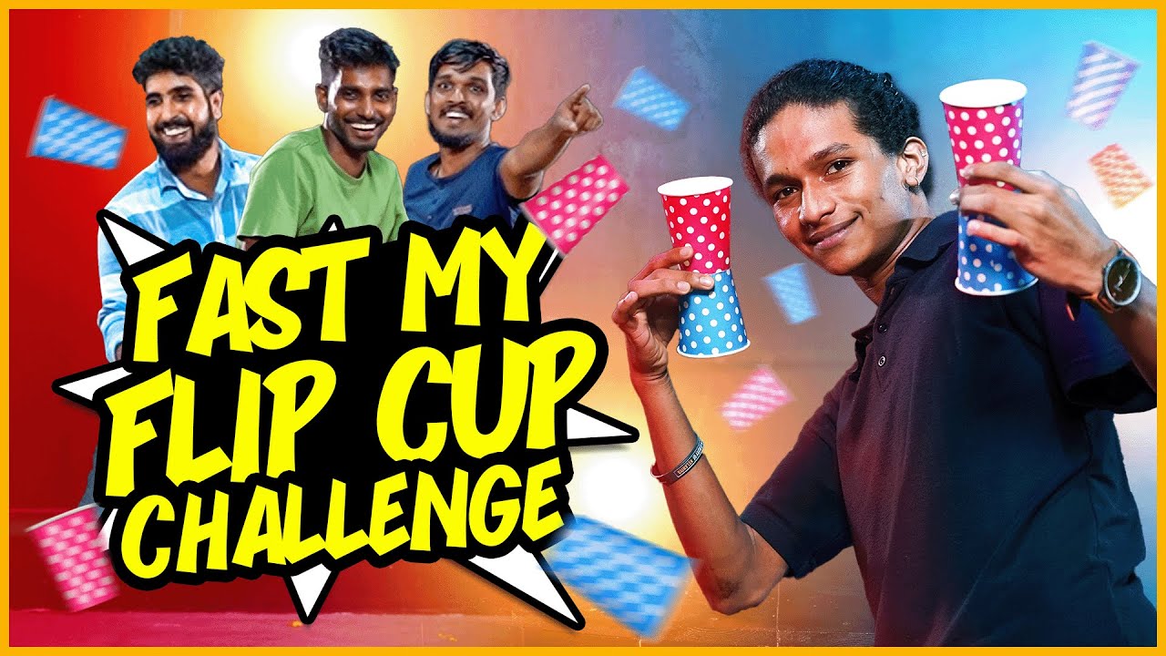 Fast my flip cup challenge | Happening Friday - YouTube