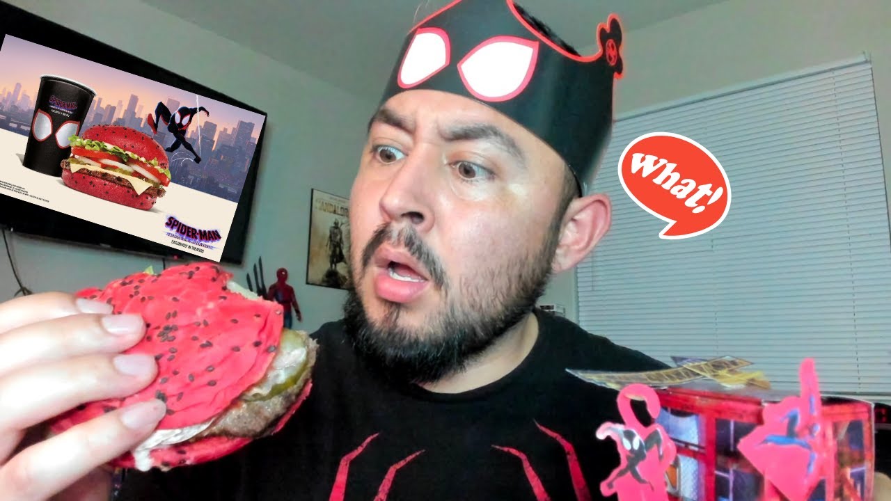 NEW Spider-Verse Whopper!!! Burger King | Food Review - YouTube