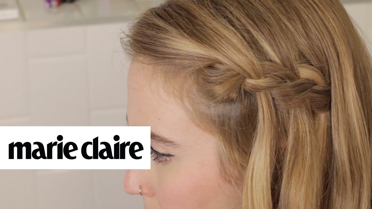 Create a Flowing Waterfall Braid - YouTube