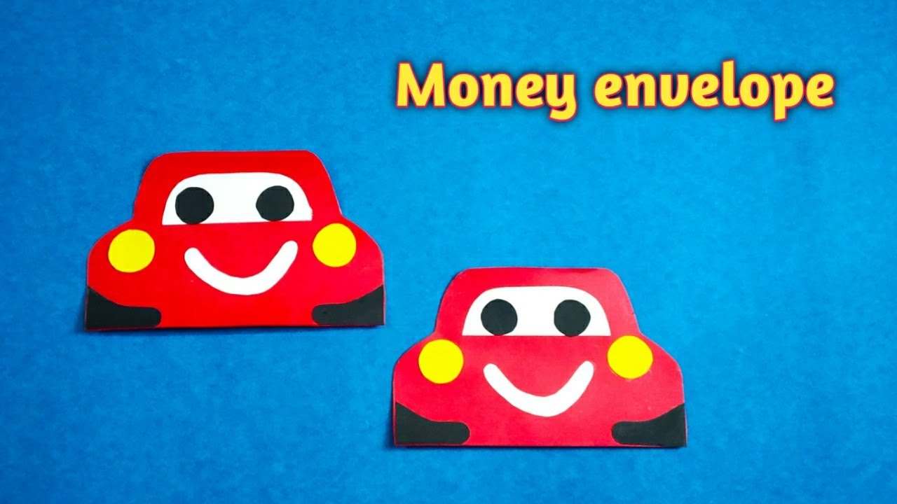 Car shape envelope / Money envelope for birthday / DIY Money envelope ...