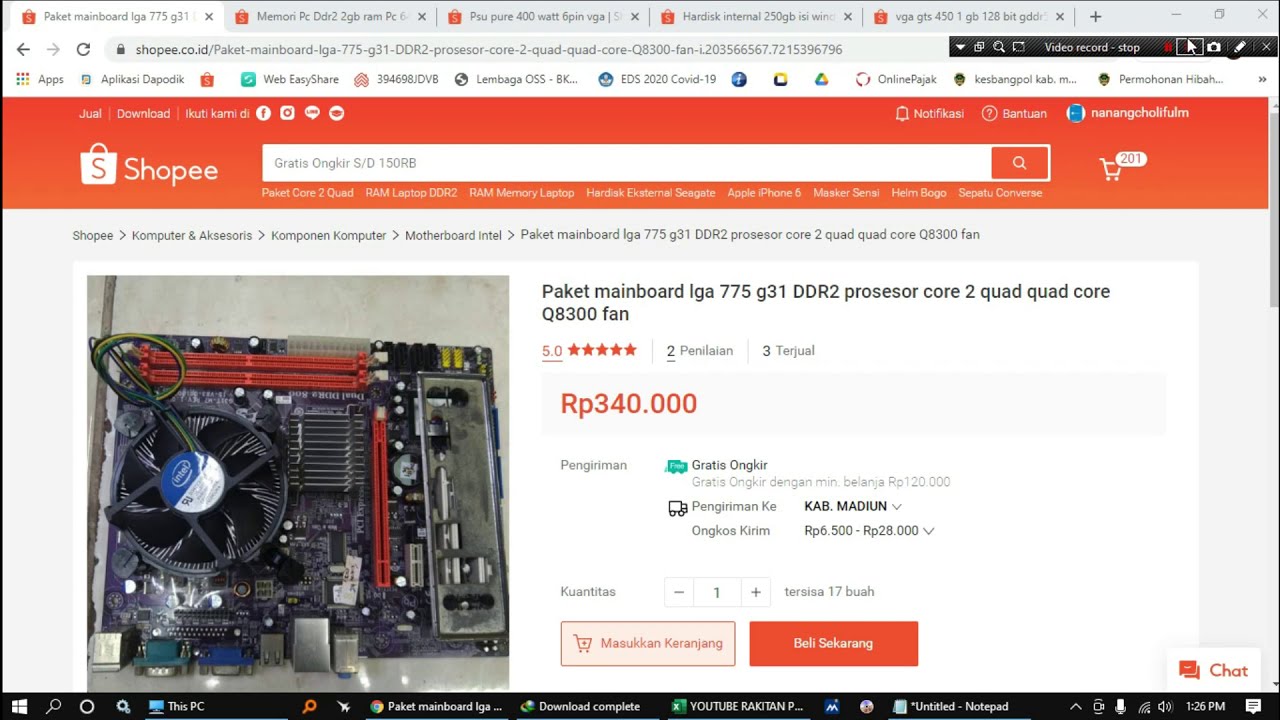 Daftar Komponen Pc Murah Untuk Pc Gaming - YouTube