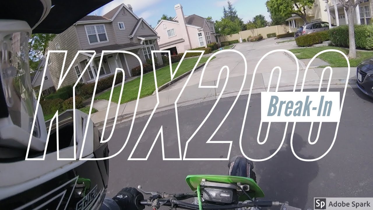 1991 KDX200 - First Break-In Rides - YouTube