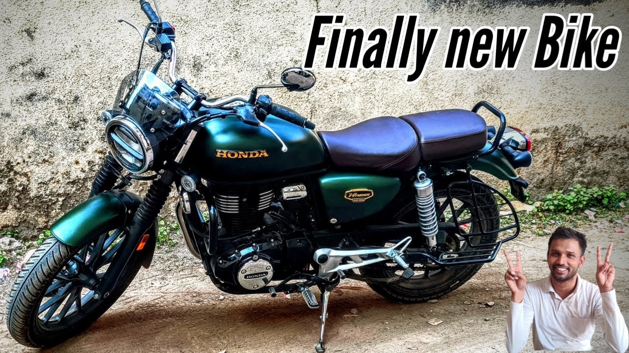 Finally purchased new bike Honda Highness CB 350 Anv Green with hard ...