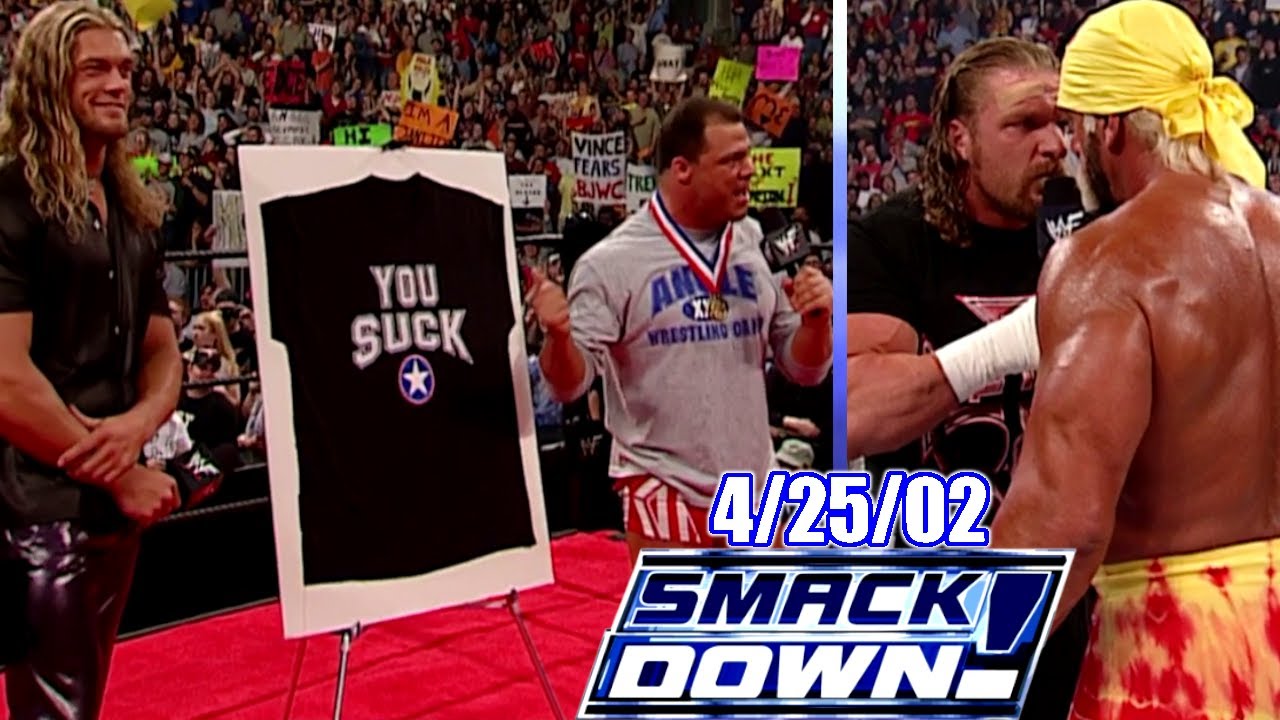 WWF SmackDown - April 25, 2002 Full Breakdown - HHH vs Jericho N1C ...