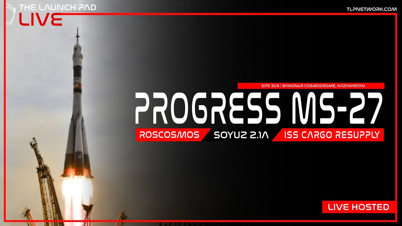 REPLAY! Roscosmos MS-27 ISS Cargo Resupply Launch - YouTube