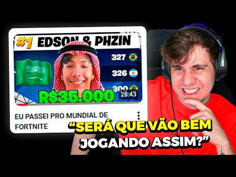 PULGA REAGE: EU PASSEI PRO MUNDIAL DE FORTNITE (EDSON MALADO)