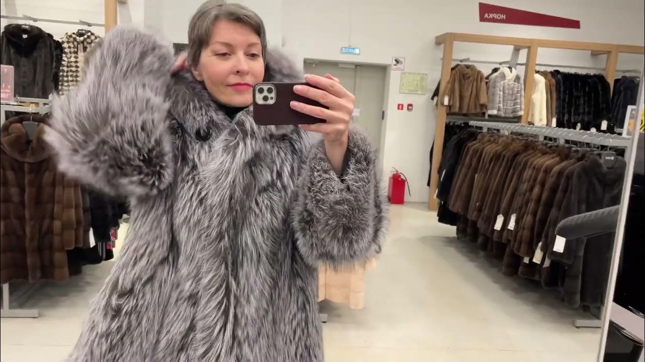 Пальто с песцовым воротником - старомодно или элегантно? Натуральные ...