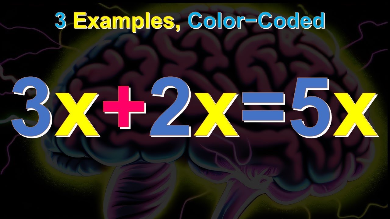 3 Examples of equations that are identities, color-coding used for ...