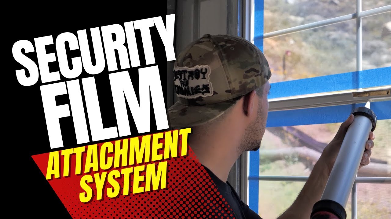 Security Film Installation of Attachment system - YouTube