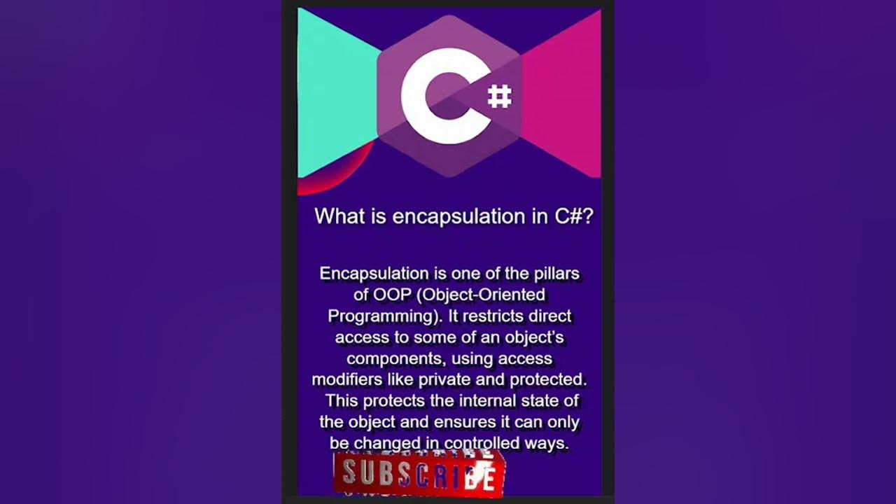What Is Encapsulation In C Encapsulation Csharp Interviews Tips Tricks