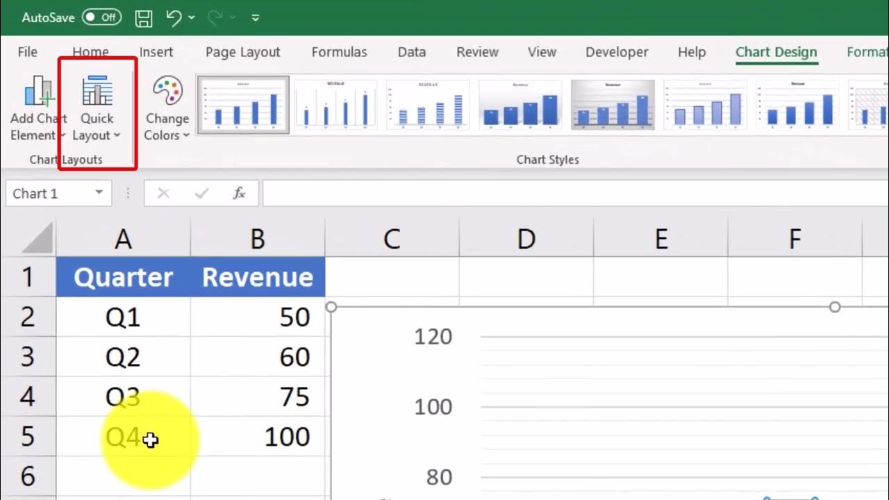 Excel Chart Series Part 2: Chart Design Ribbon - YouTube