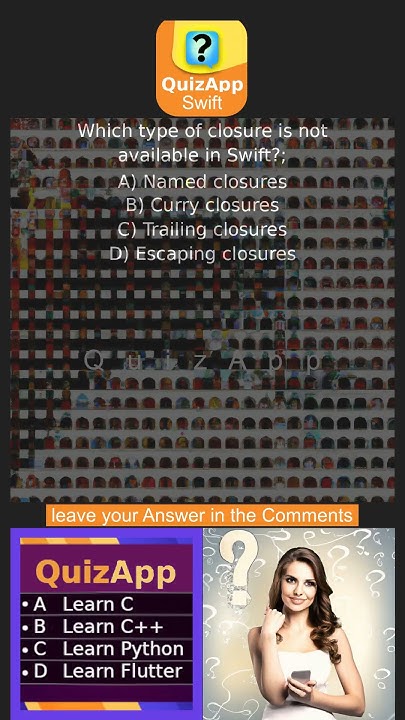 Swift Which type of closure is not available in Swift - YouTube