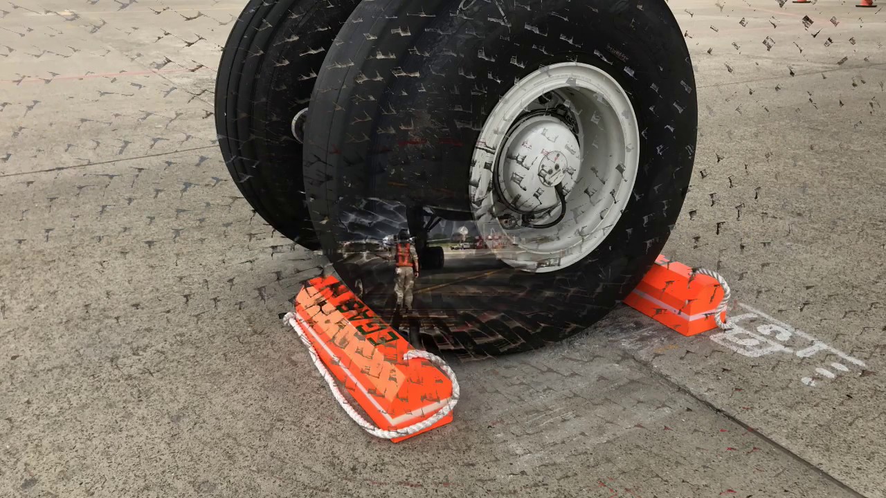 chocks & safety cones placing/removing procedure - YouTube