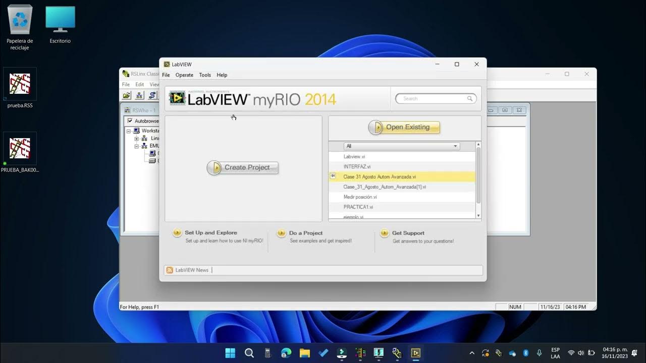 Conexión de LabVIEW con RSLogix - YouTube