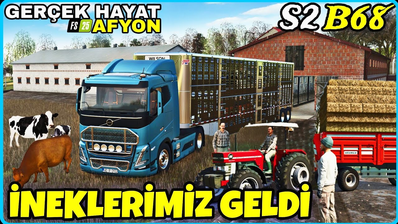 SONUNDA İNEKLERİMİZ GELDİ ️ 125 BİN LİRALIK SAMAN, OT BALYASI VE SİLAJ ...