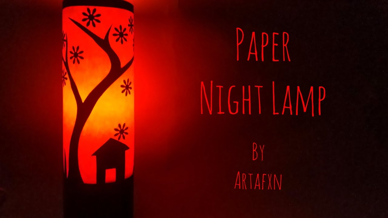 DIY Paper Night Lamp - How to make Night Lamp at home easily - YouTube