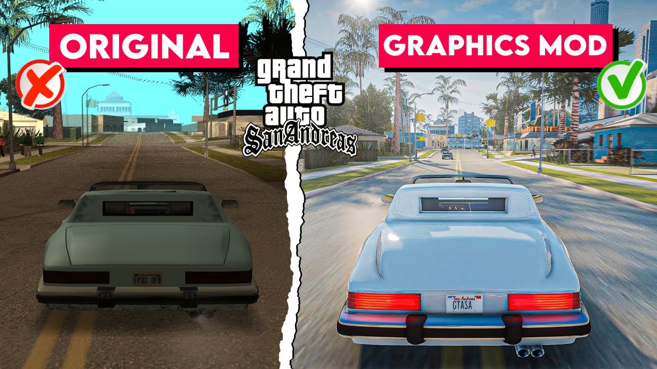 😍 GTA San Andreas High Graphics Mod For Low End PC | How To INSTALL ...