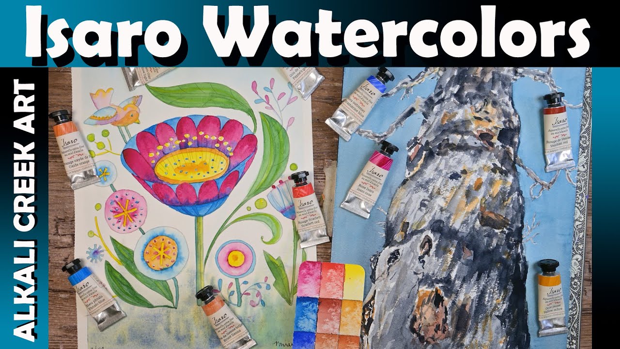 Isaro Watercolors - First Try and First Impressions. - YouTube