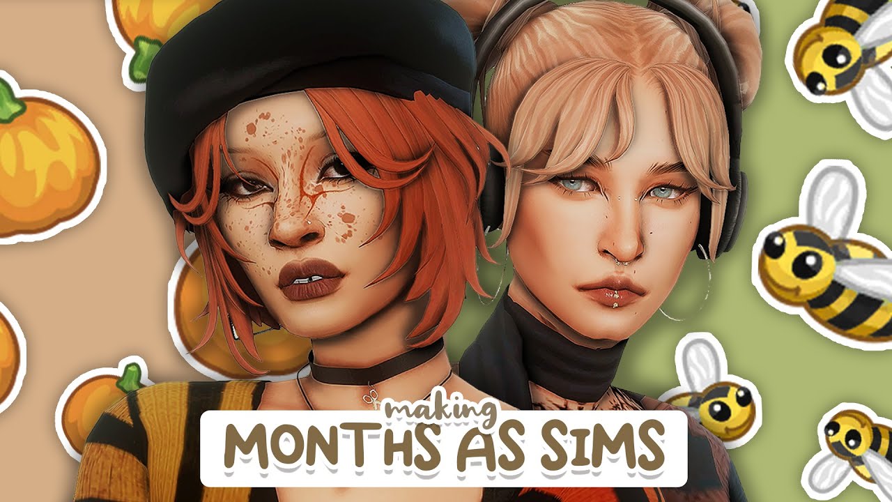 Each Sim is a Different MONTH + CC List | Sims 4 Create a Sim - YouTube