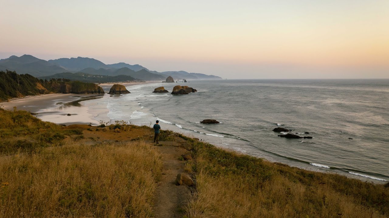 Ecola State Park Oregon Coast. Beautiful Ocean Viewpoint - YouTube